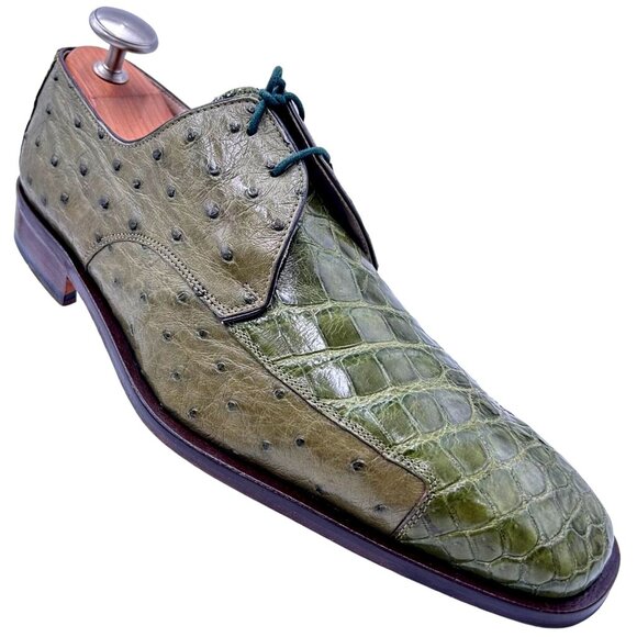Fennix Italy | Shoes | Vintage Fennix Italy Exotic Green Alligator ...